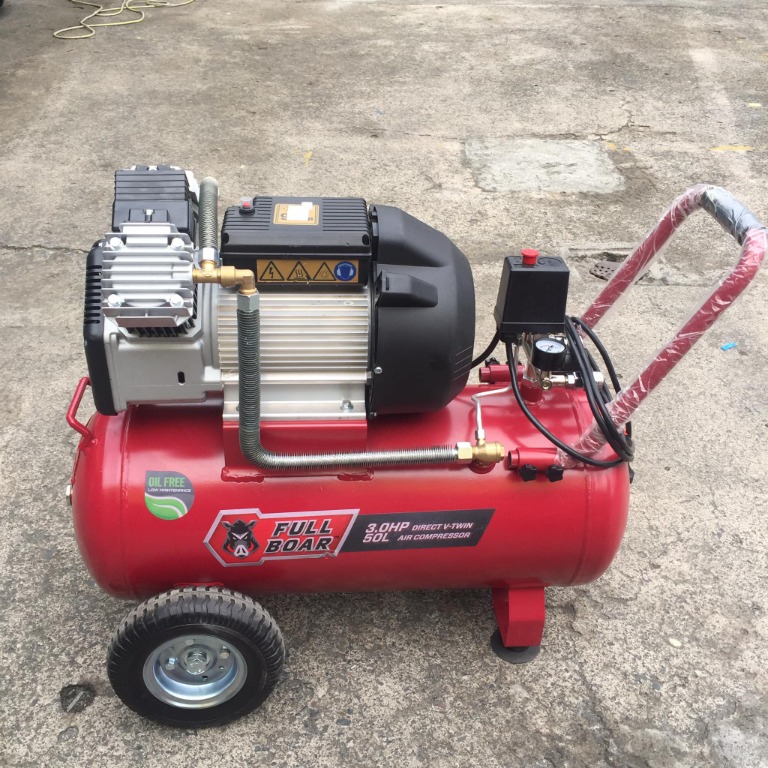 Full Boar Compressor 3HP 50L Belt Driven, Commercial & Industrial ...