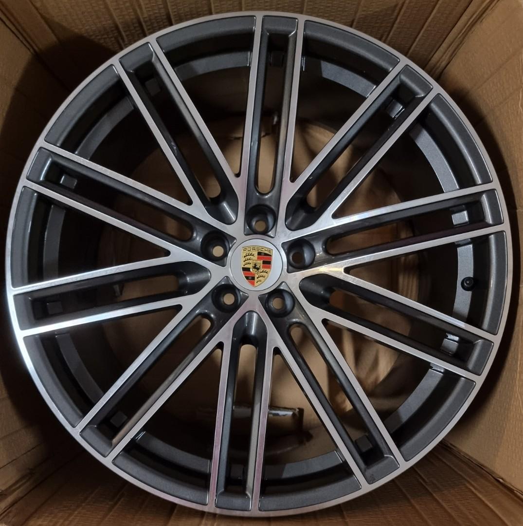 21" Genuine Porsche Macan Turbo Rims, Car Accessories, Tyres & Rims on ...