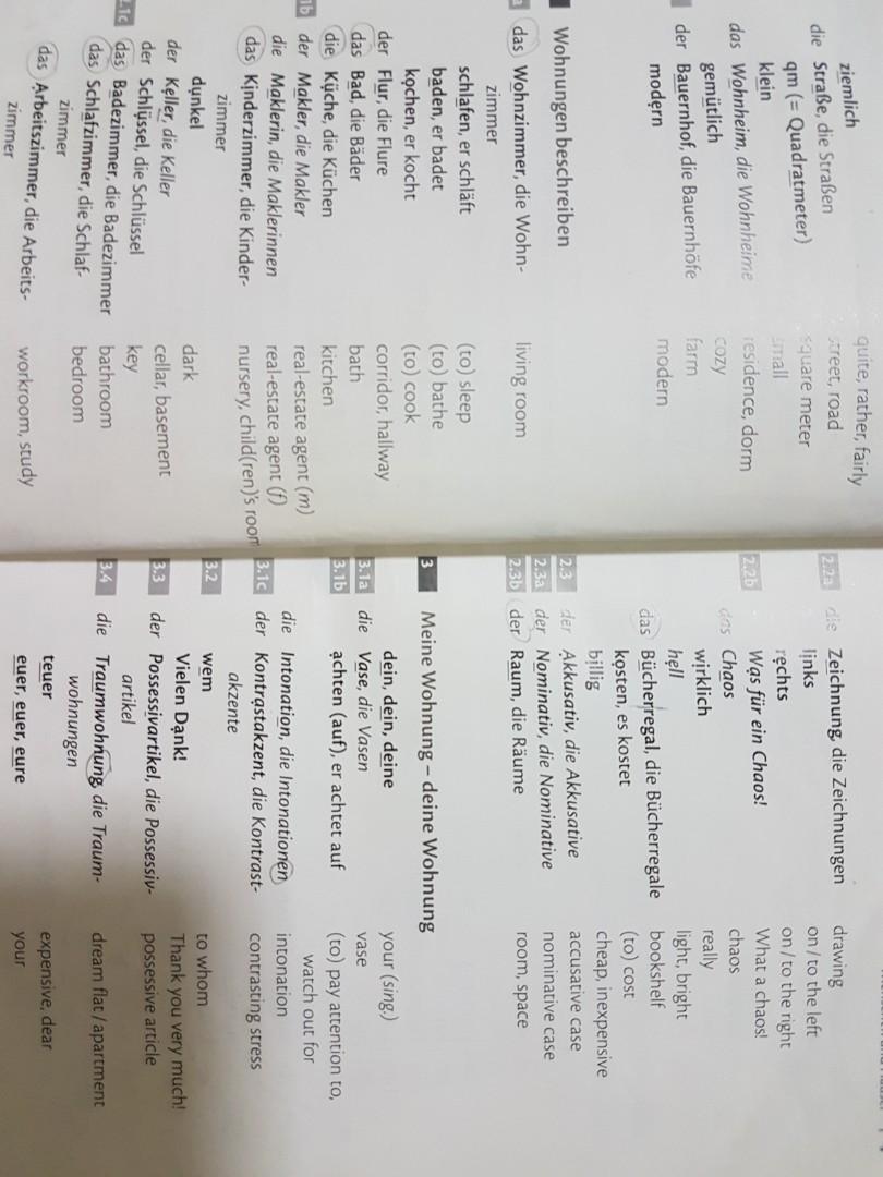 German Textbook & Glossary, Hobbies & Toys, Books & Magazines ...