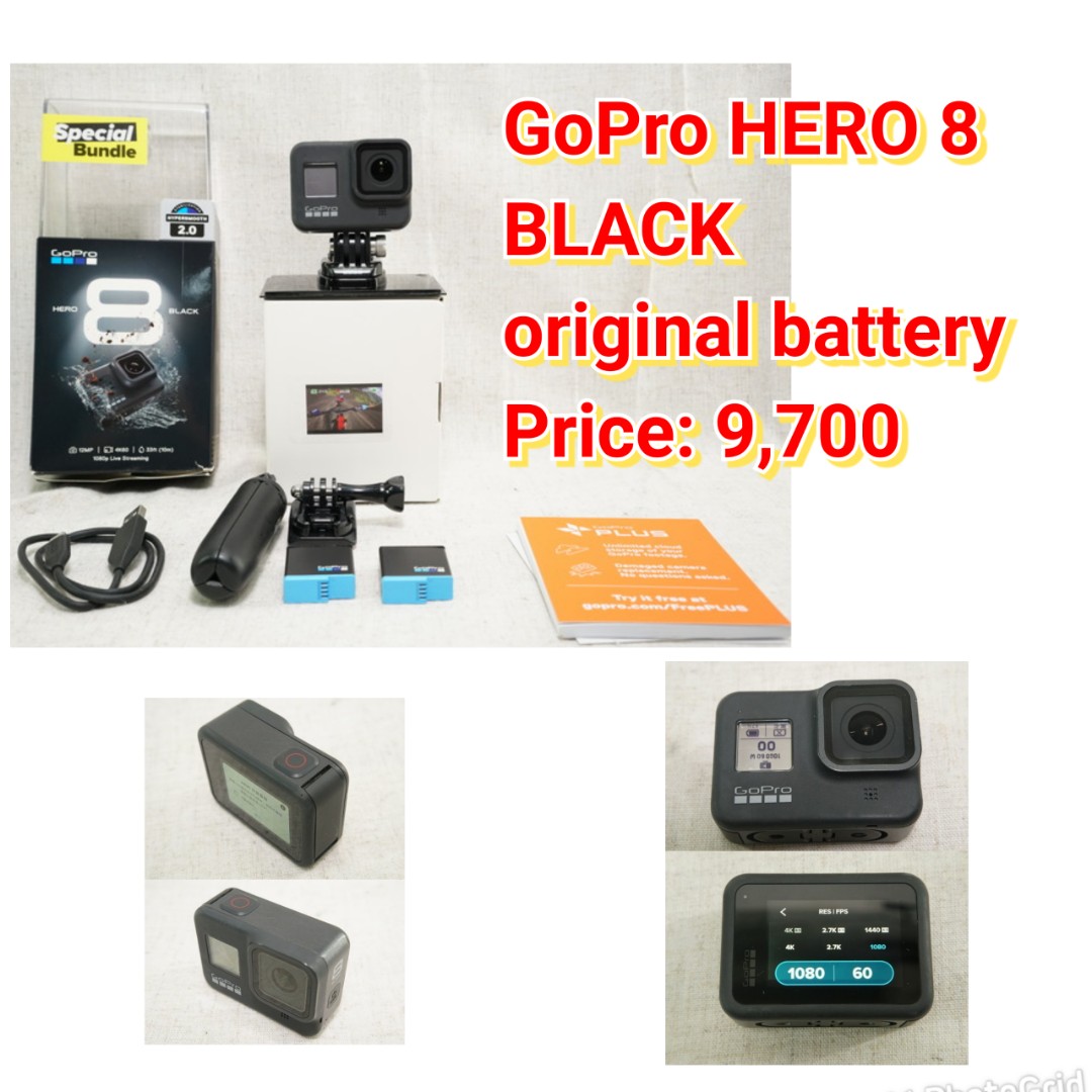 GoPro HERO 8 BLACK original battery, 相機攝影, 鏡頭及裝備在旋轉拍賣