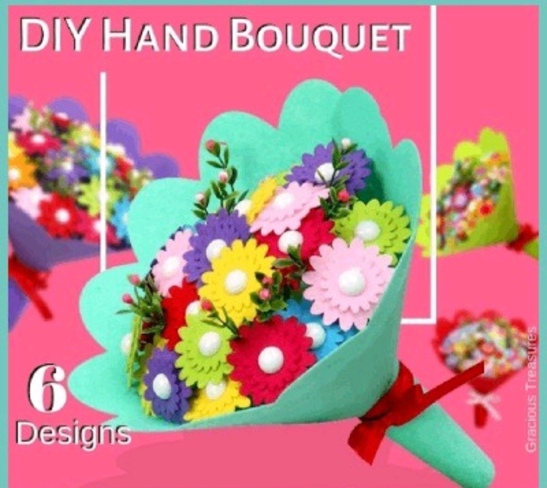 DIY Hand bouquet, Hobbies & Toys, Stationery & Craft, Handmade Craft on ...