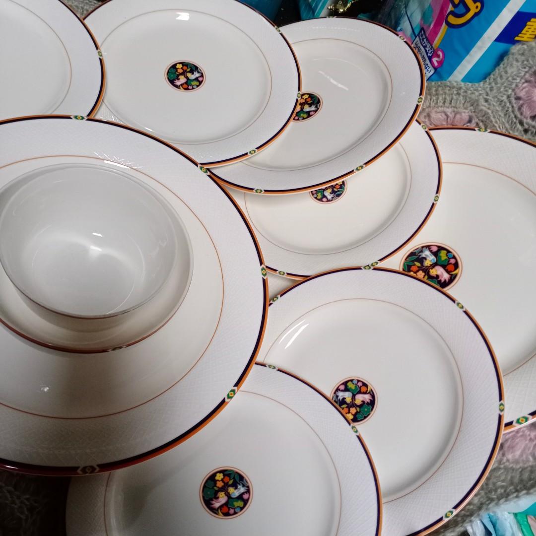 Hankook Fine Bone China branded plates and bowls, Furniture & Home ...