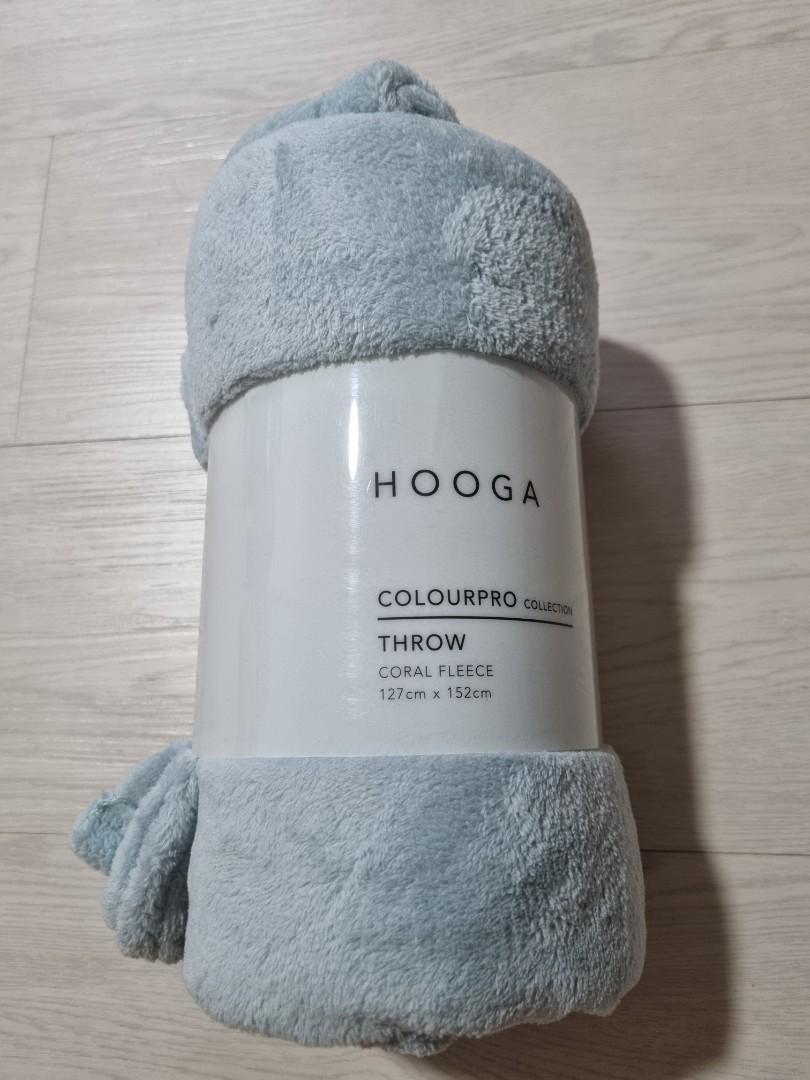 Hooga Throw Blanket - Blue, Furniture & Home Living, Bedding & Towels ...