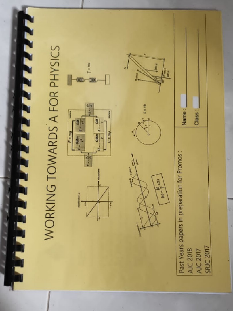 H2 Physics JC Past Year Papers for Promo and MYCT, Hobbies & Toys ...