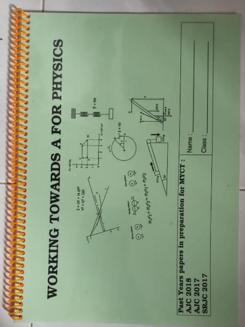 H2 Physics JC Past Year Papers for Promo and MYCT, Hobbies & Toys ...