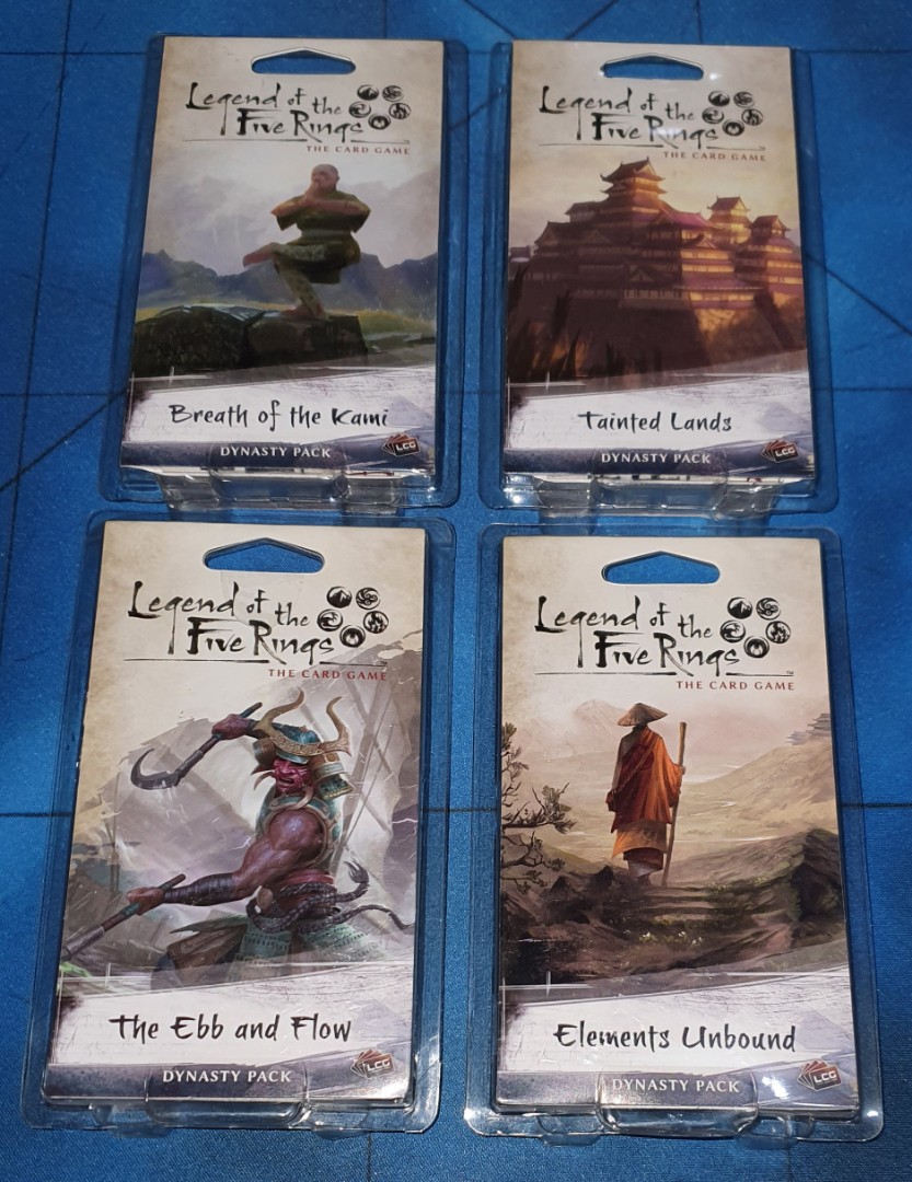 Legends of the five rings (L5R) the card game LCG Dynasty packs ...