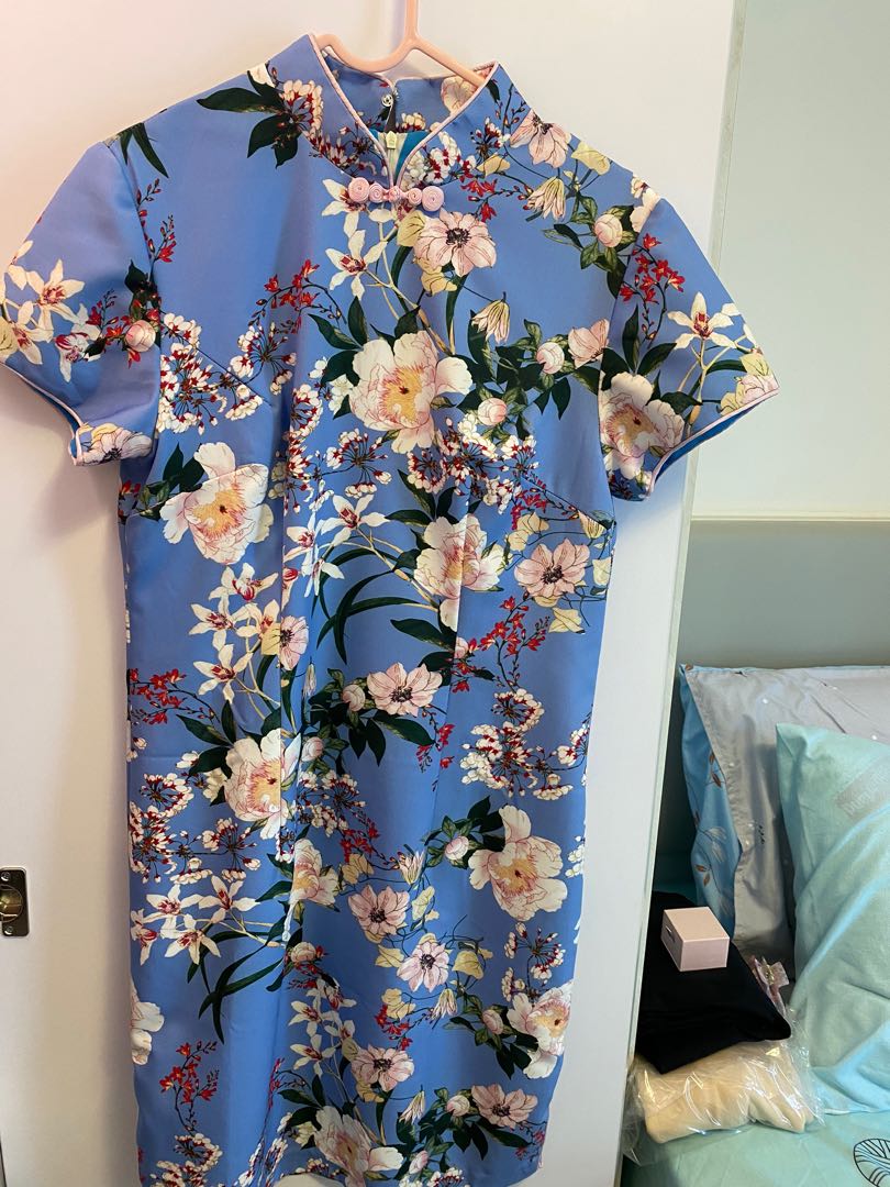 Mandarin Peony Cheongsam, Women's Fashion, Dresses & Sets, Traditional ...
