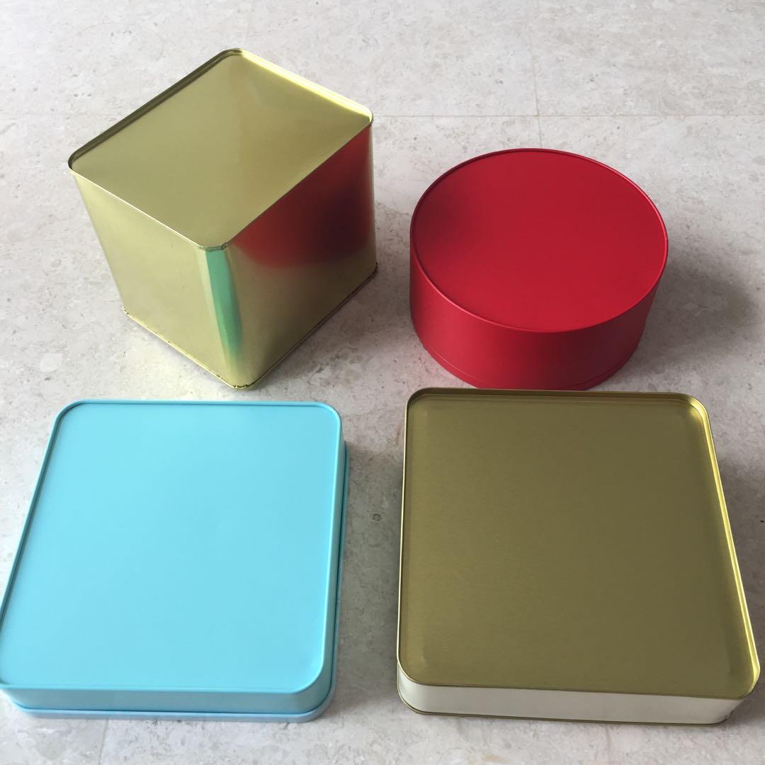 Metal Mooncake box, Furniture & Home Living, Home Improvement ...