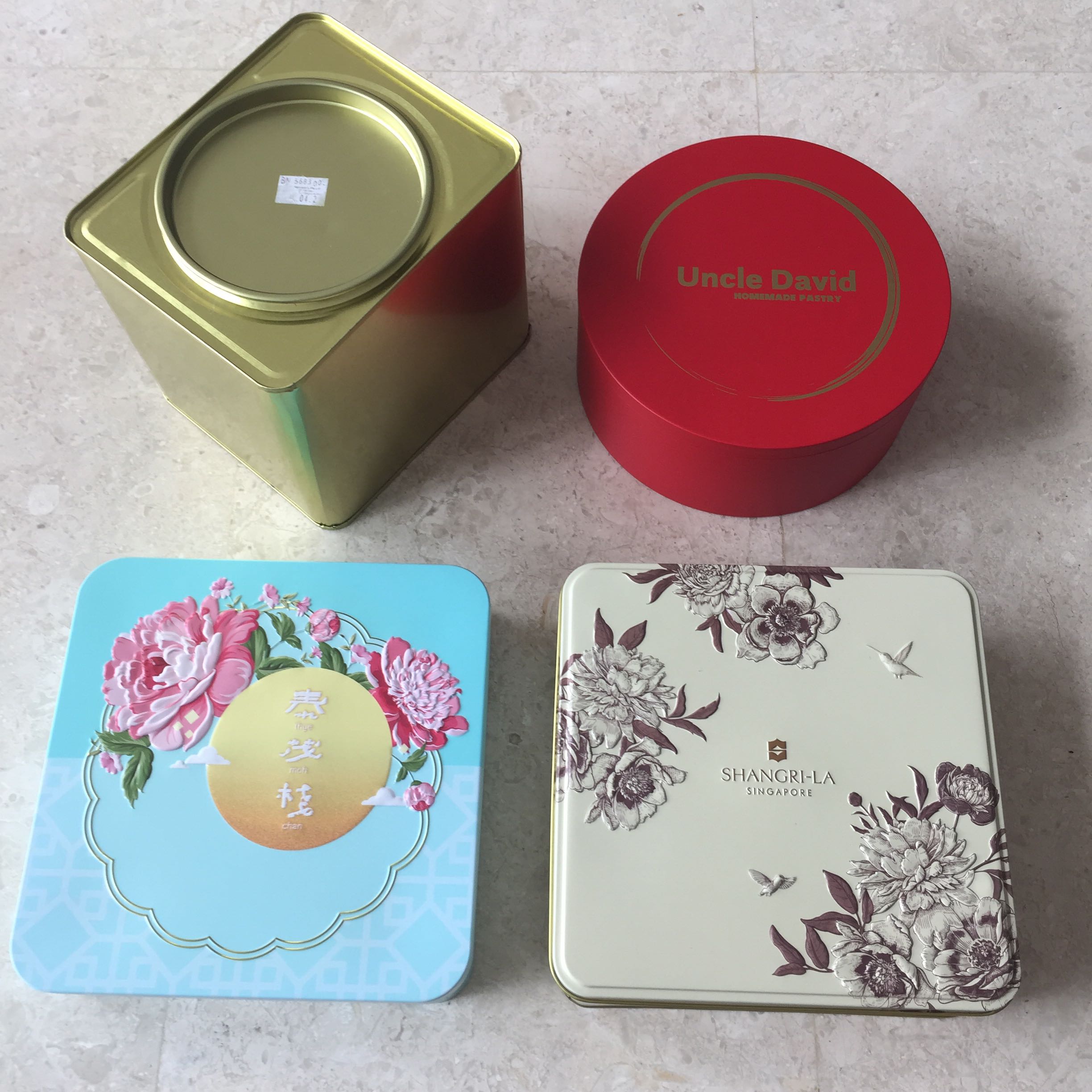 Metal Mooncake box, Furniture & Home Living, Home Improvement ...