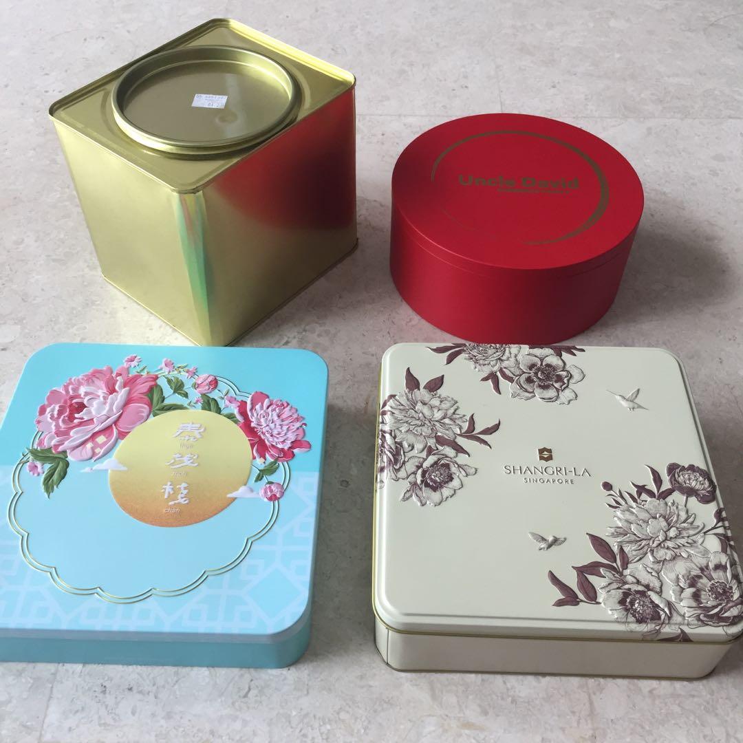 Metal Mooncake box, Furniture & Home Living, Home Improvement ...