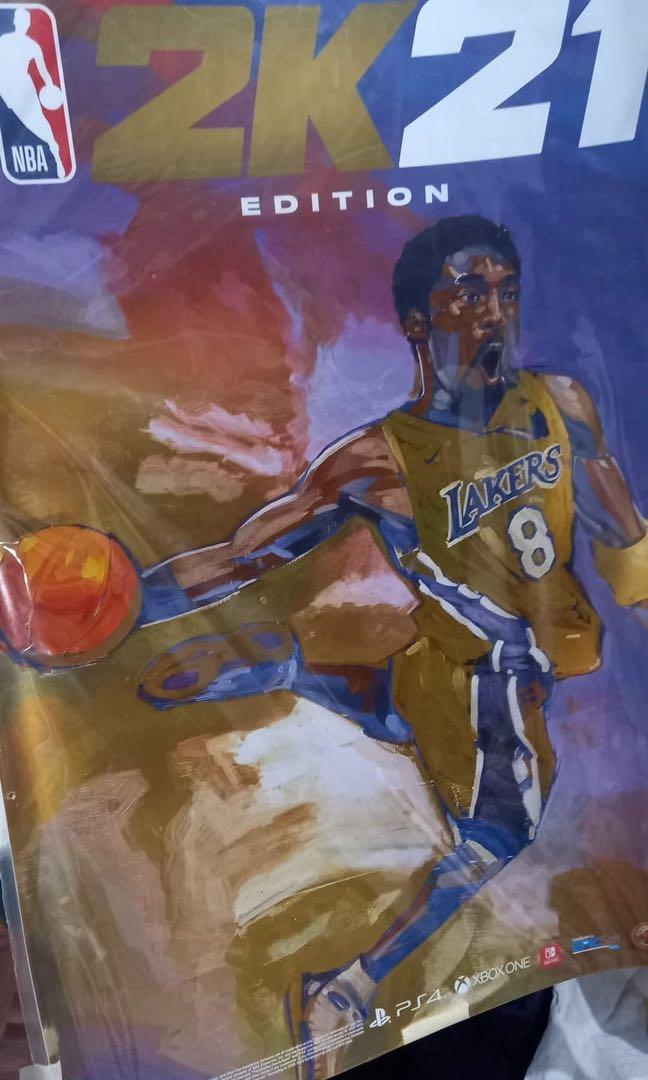 Nba 2k21 Kobe Bryant poster , Hobbies & Toys, Toys & Games on Carousell