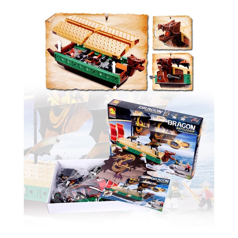 Oxford Lego 3402 Korean turtle ship like in movie Admiral, Hobbies ...