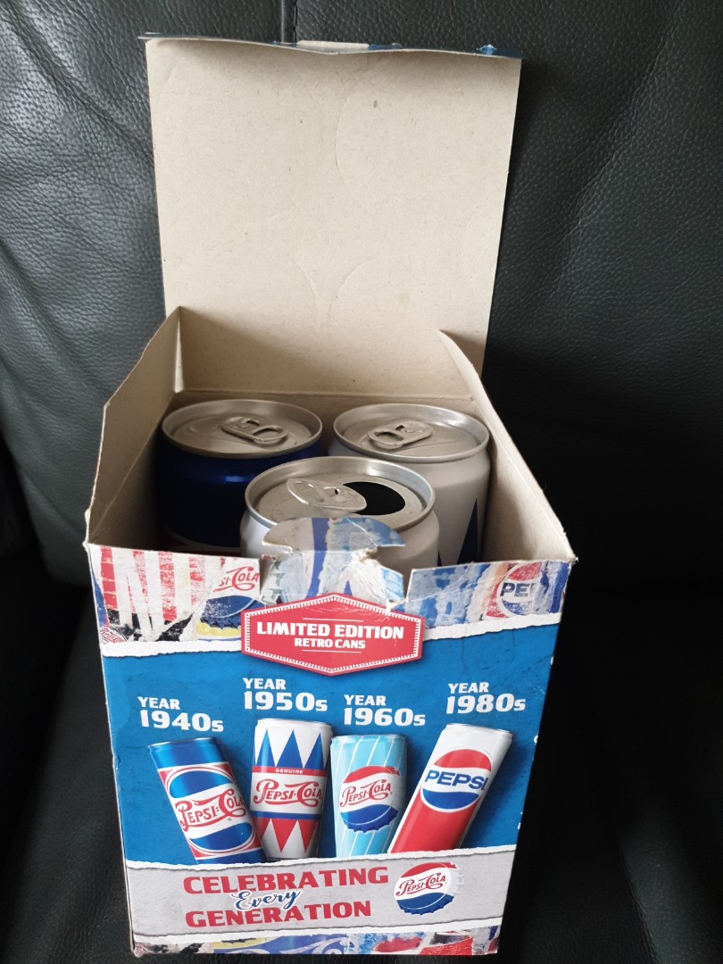 Pepsi Cola Retro cans, Limited Edition, Hobbies & Toys, Memorabilia ...