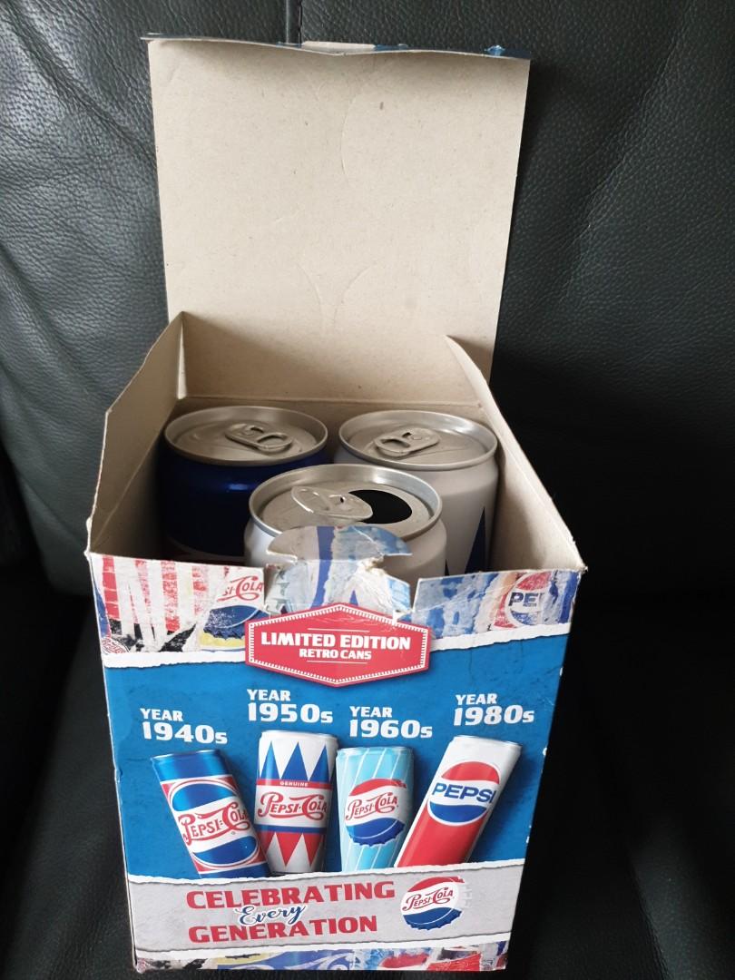 Pepsi Cola Retro cans, Limited Edition, Hobbies & Toys, Memorabilia ...