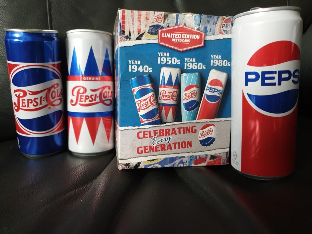 Pepsi Cola Retro cans, Limited Edition, Hobbies & Toys, Memorabilia ...