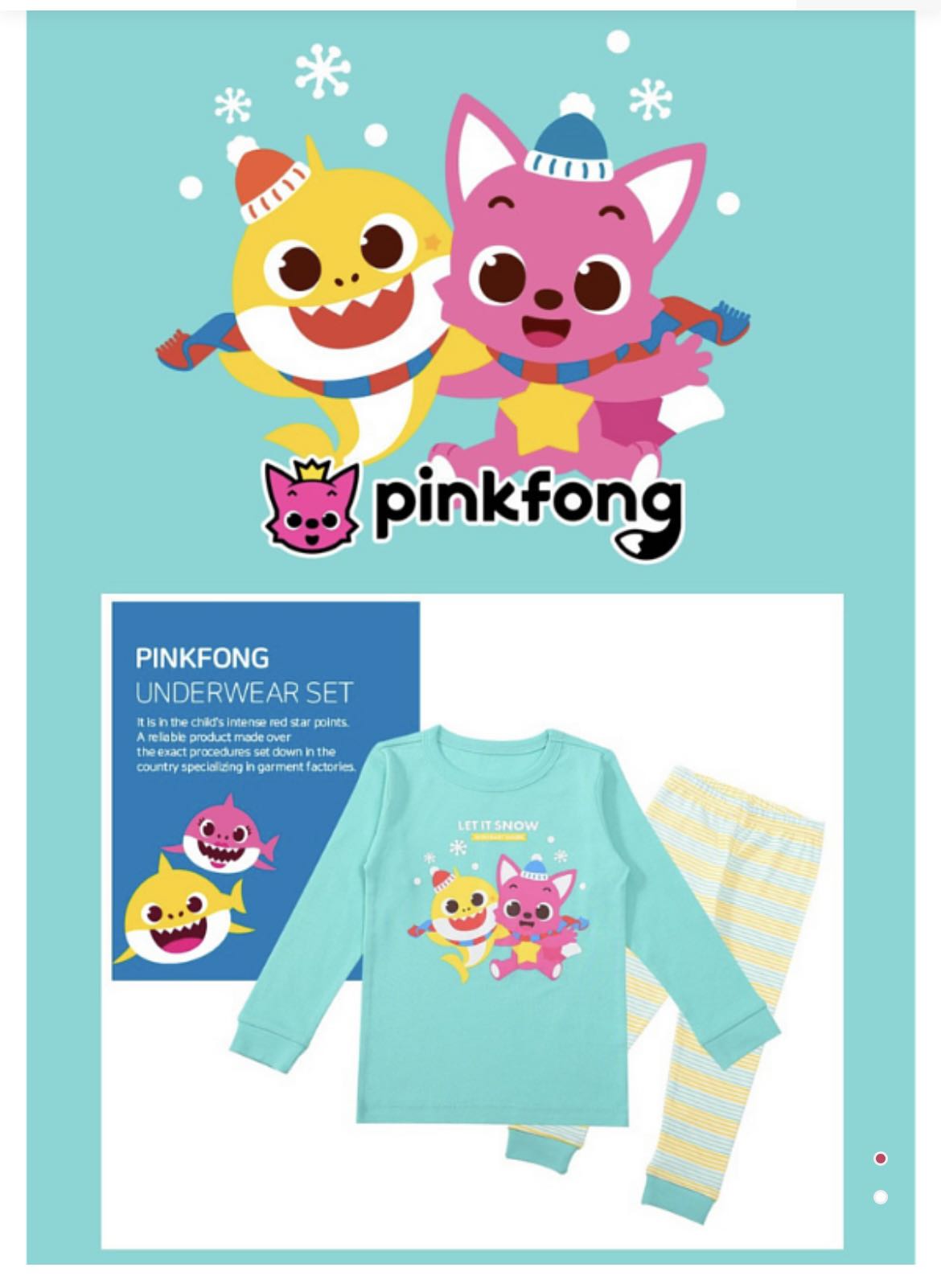 Pinkfong Baby Shark Sleep Set Size 110, 兒童＆孕婦用品, 嬰兒及小童流行時尚 - Carousell