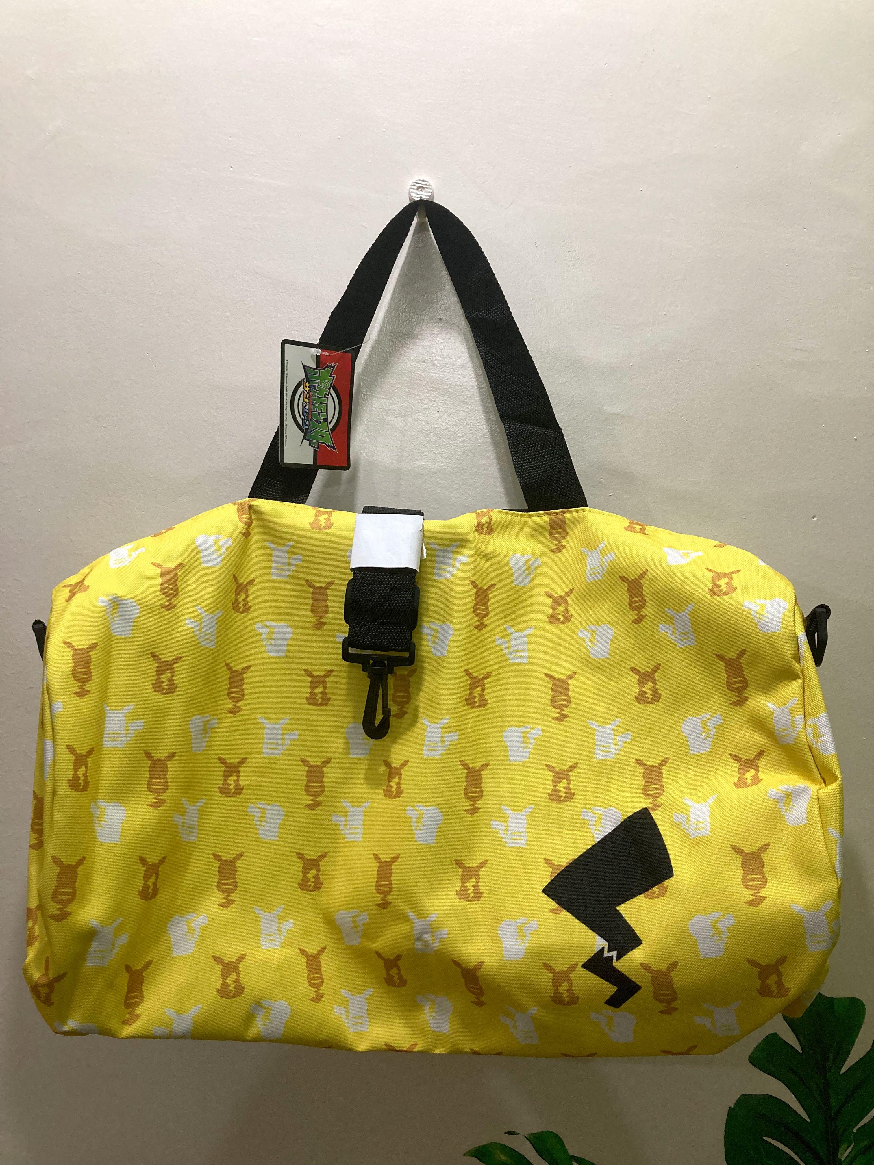 Authentic Pokemon Pikachu Large Duffel Bag , Hobbies & Toys, Travel ...