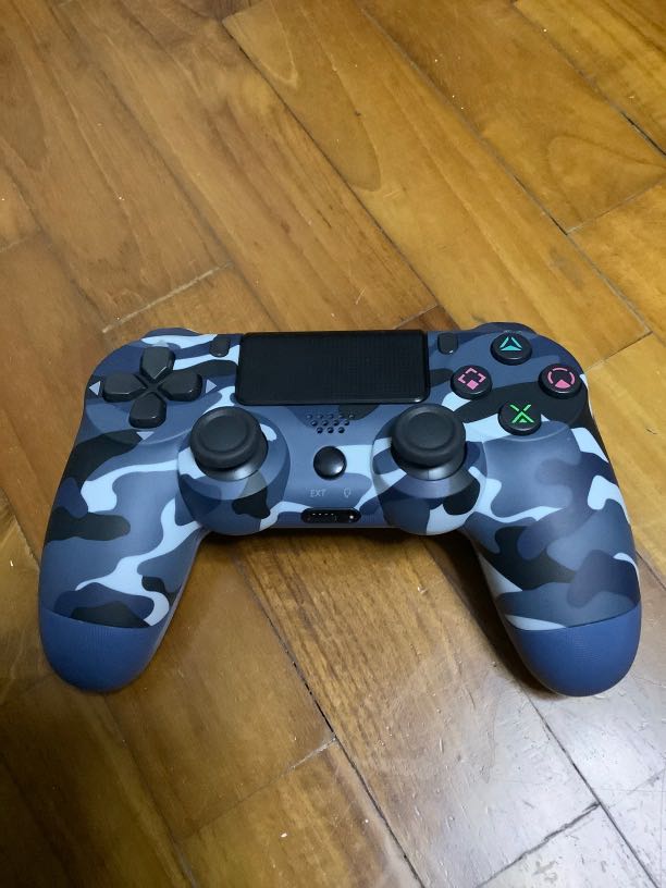 PS4 controller CUH-ZCT2U blue camo, Video Gaming, Gaming Accessories ...