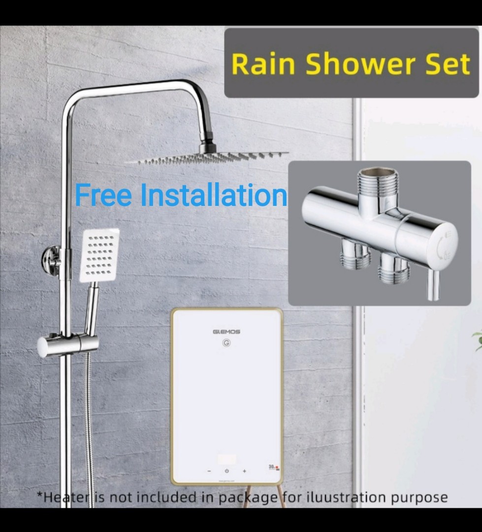 Rain Shower Set, Furniture & Home Living, Bathroom & Kitchen Fixtures ...
