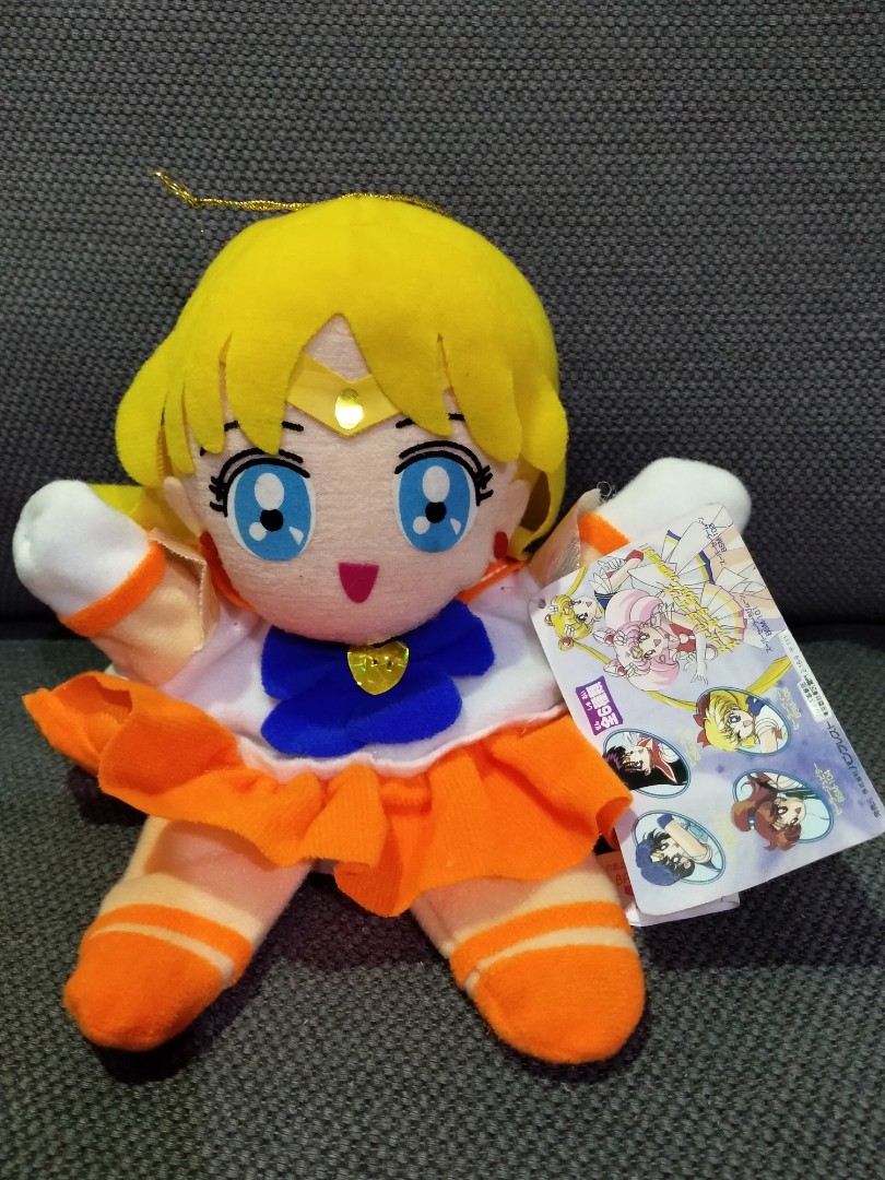 SEGA Sailor Moon Super Sailor Venus 15 cm plush hand puppet, Hobbies ...