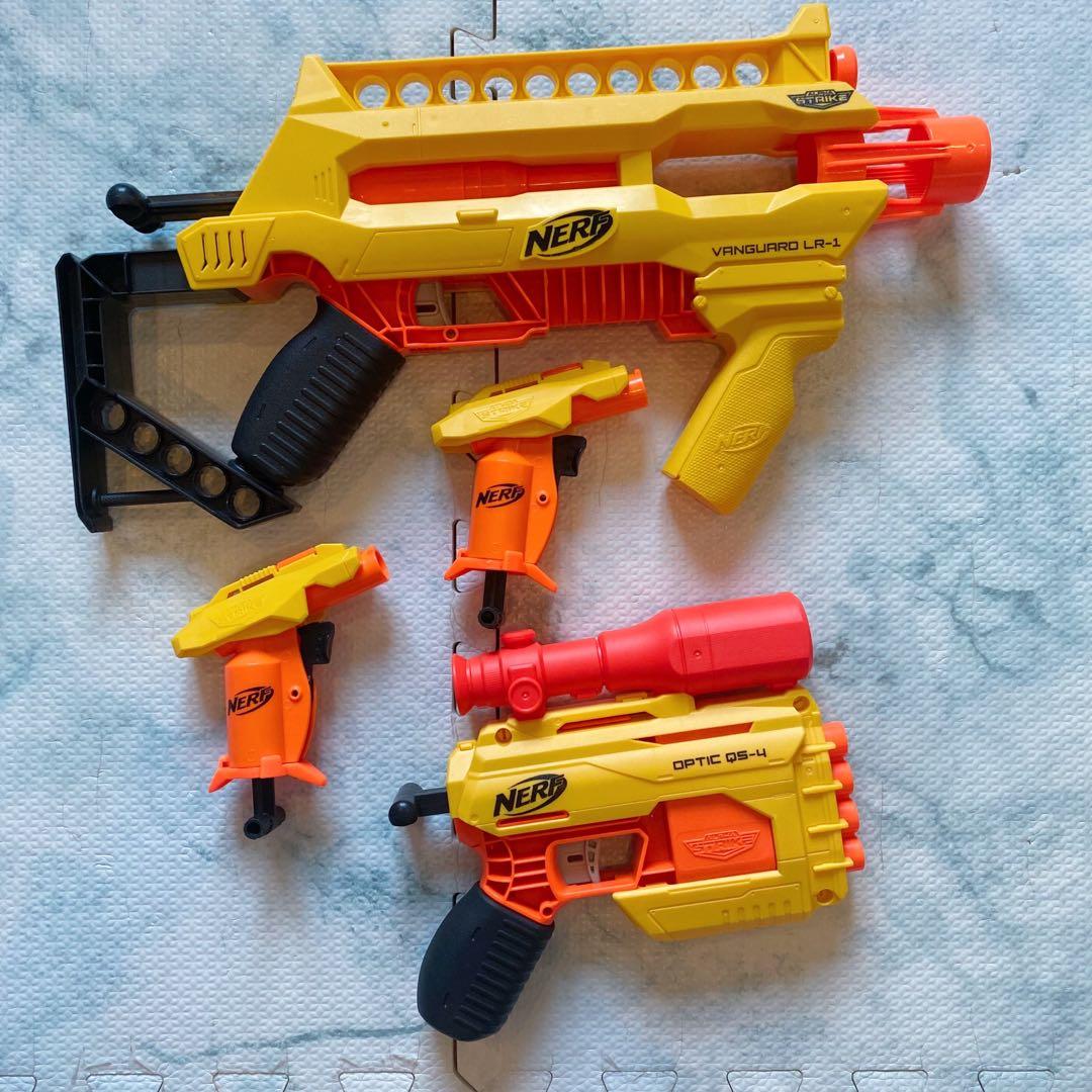 Set of 4 Nerd Guns, Hobbies & Toys, Toys & Games on Carousell