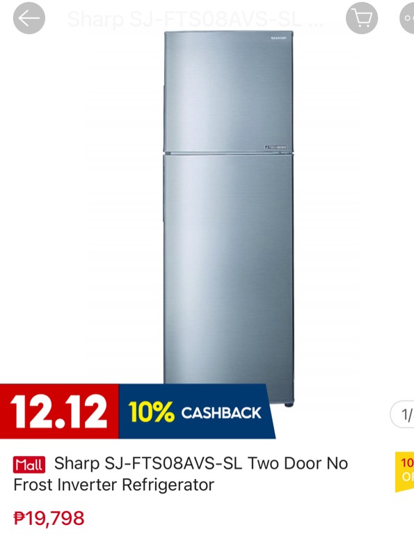 Sharp Ref Inverter, TV & Home Appliances, Kitchen Appliances ...