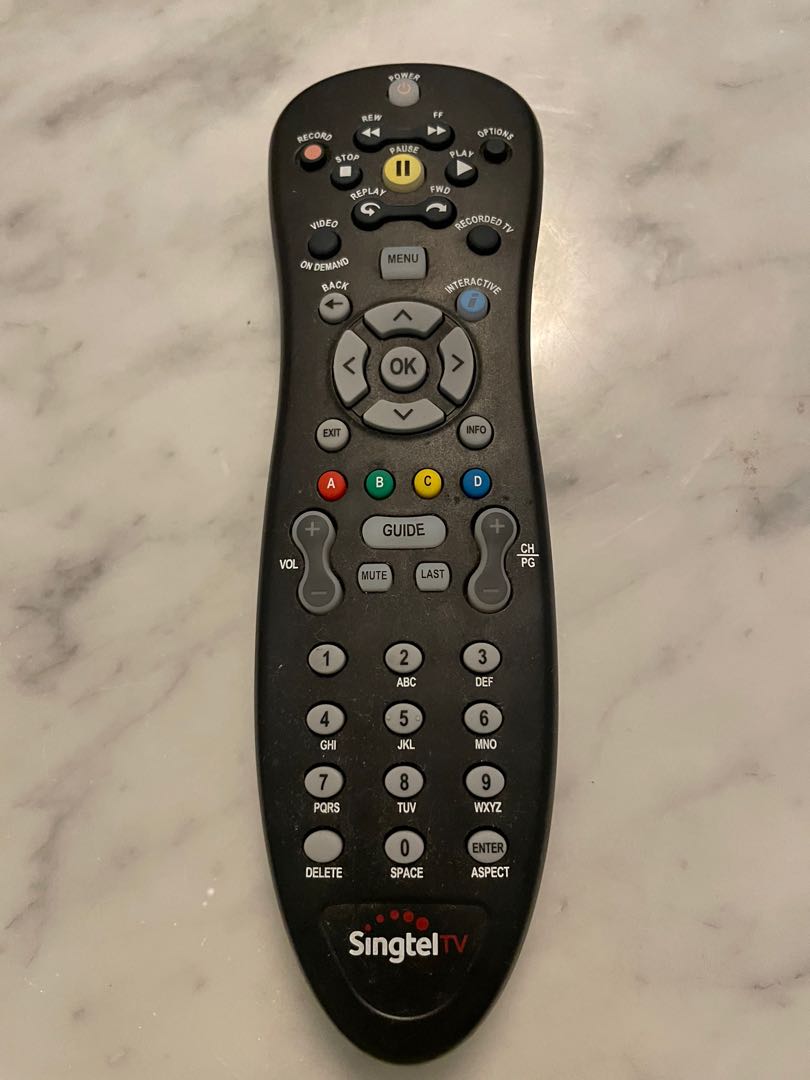 SingTel TV remote control, TV & Home Appliances, TV & Entertainment, TV ...