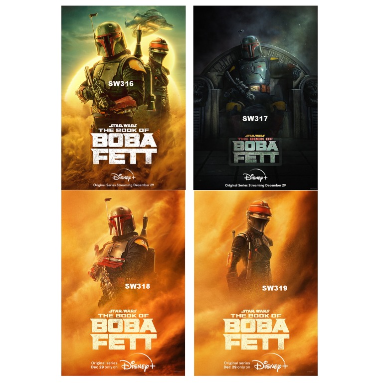 STAR WARS: THE BOOK OF BOBA FETT POSTERS, Hobbies & Toys, Memorabilia ...