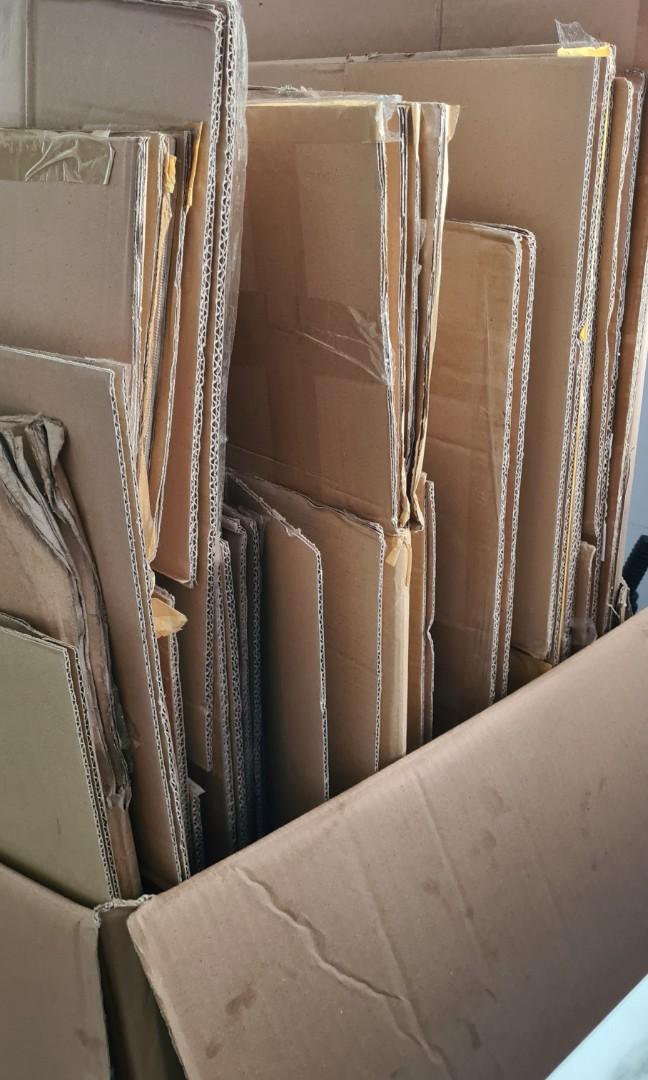 Storage boxes, bubble and cling wrap, Furniture & Home Living, Home ...