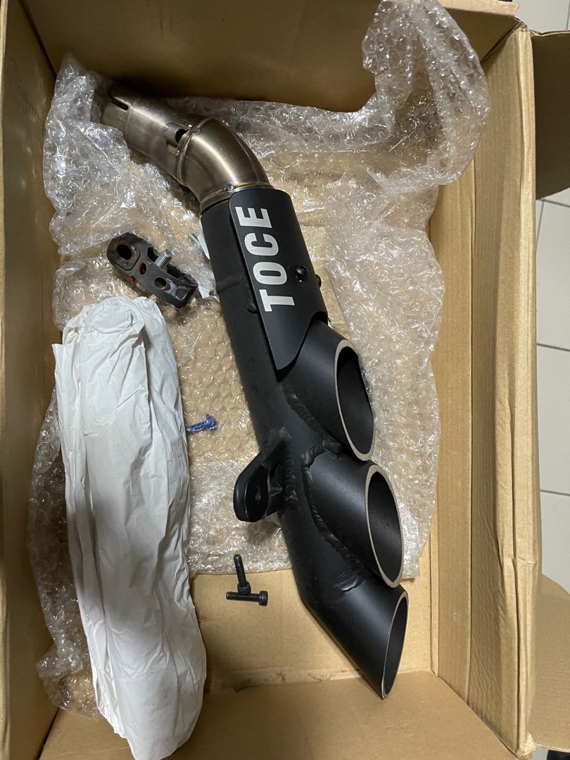 Toce Exhaust pipe Yamaha r3 *LOUD*, Motorcycles, Motorcycle Accessories ...