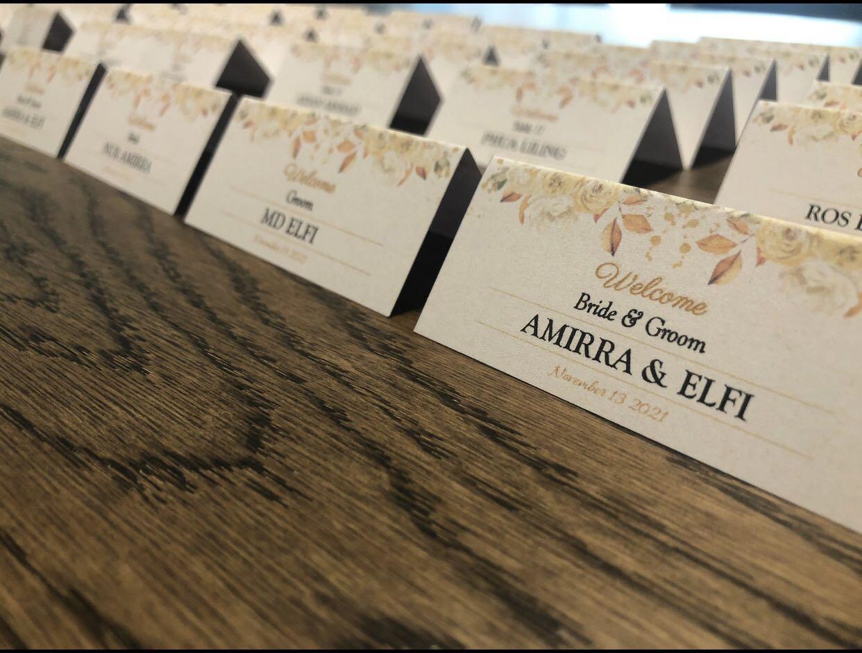 Wedding guest name tag print 100x, Hobbies & Toys, Stationery & Craft ...