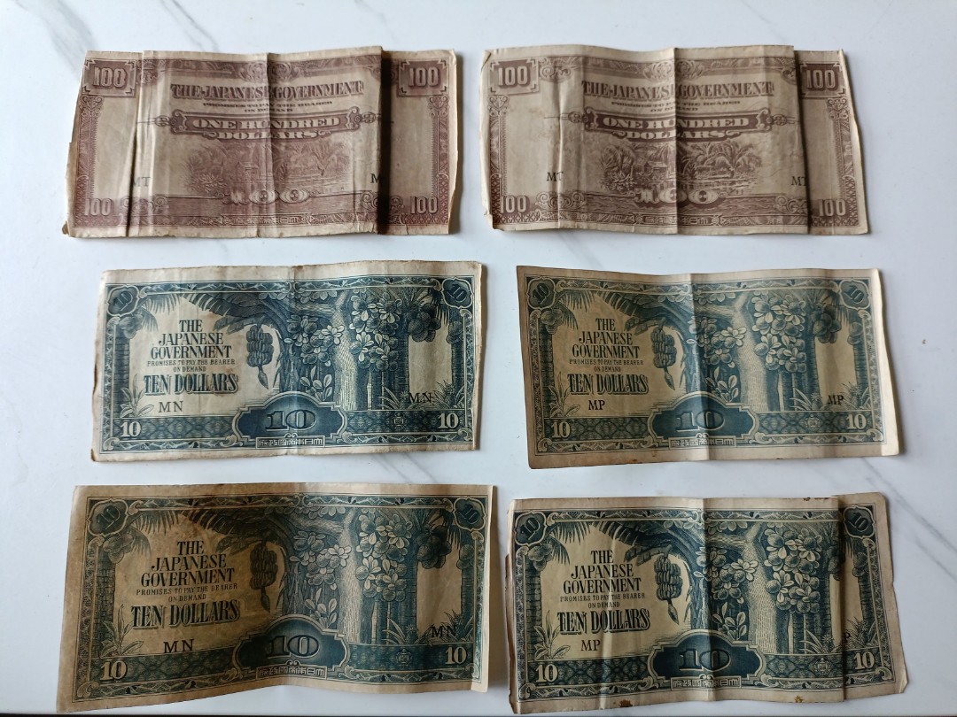 WW2 Japanese Occupation Banana Notes Set, Hobbies & Toys, Memorabilia ...