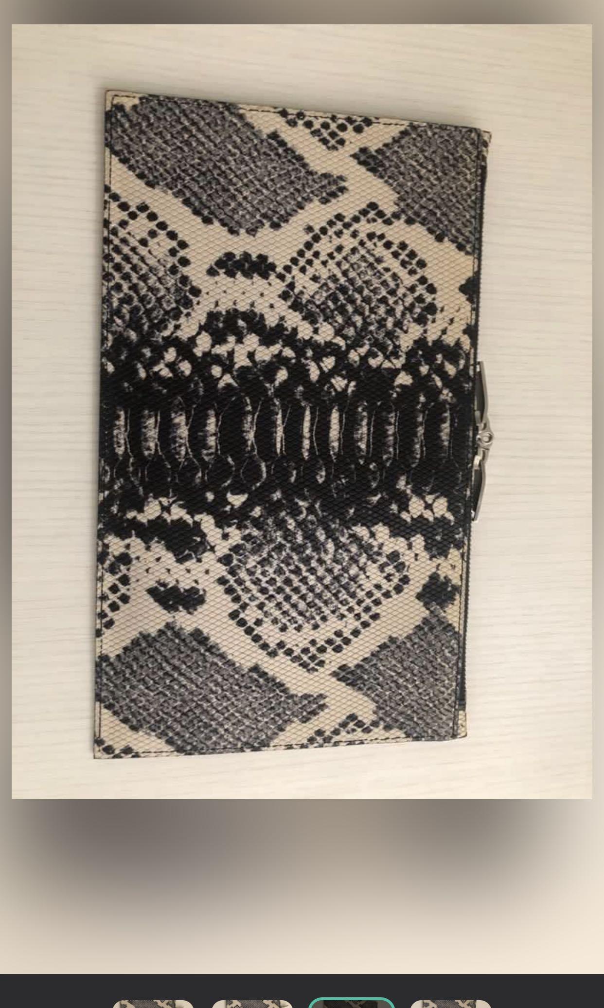 YSL PYTHON EMBOSSED CLUTCH, Luxury, Bags & Wallets on Carousell