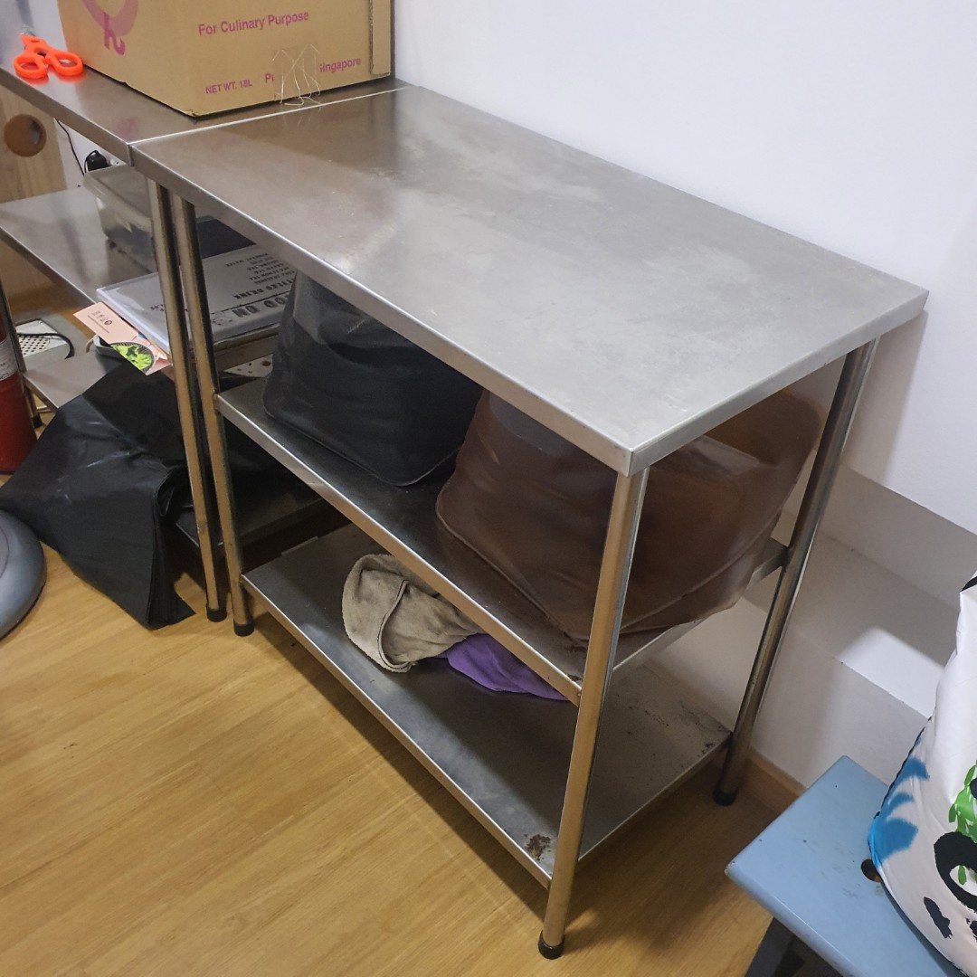 2 Tier Stainless Steel Rack, Furniture & Home Living, Furniture ...