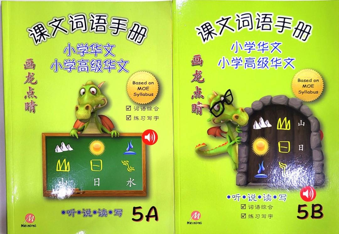 5A and 5B Higher chinese words and phrases textbook with practices ...