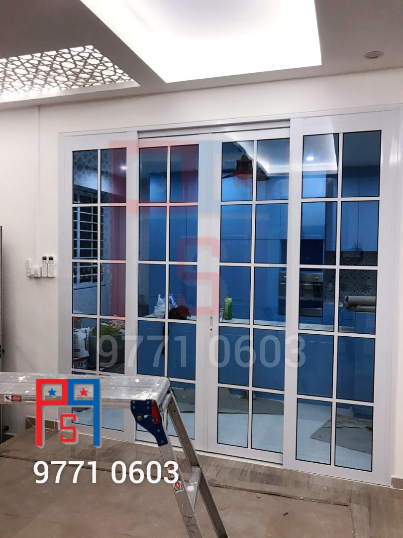 ALUMINIUM FRENCH SLIDING DOOR, Furniture & Home Living, Furniture ...