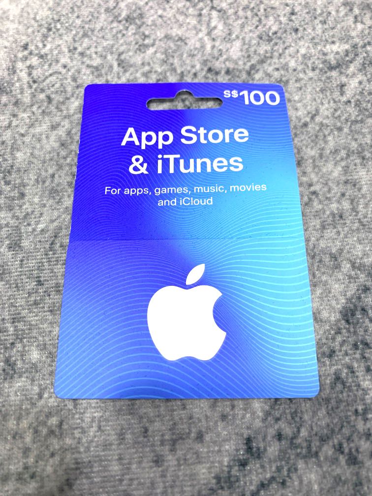 App Store & iTunes Card card $100, Video Gaming, Gaming Accessories ...