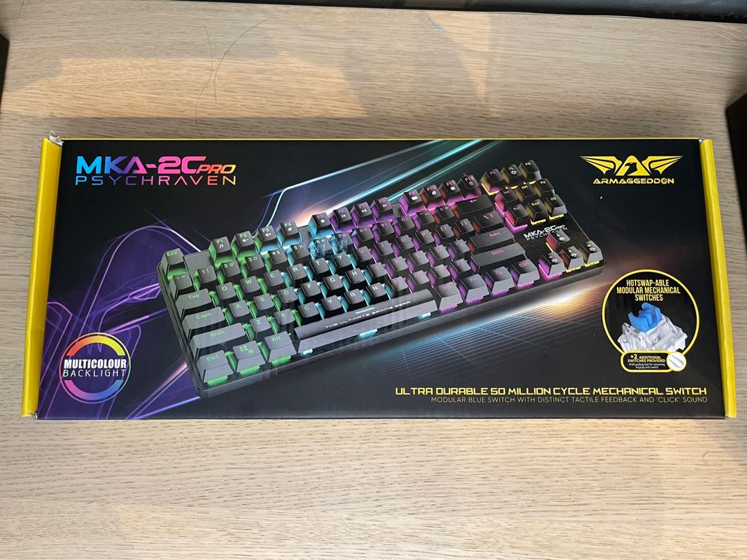Armageddon MkA-2C Pro Psycharven Gaming Keyboard, Computers & Tech ...