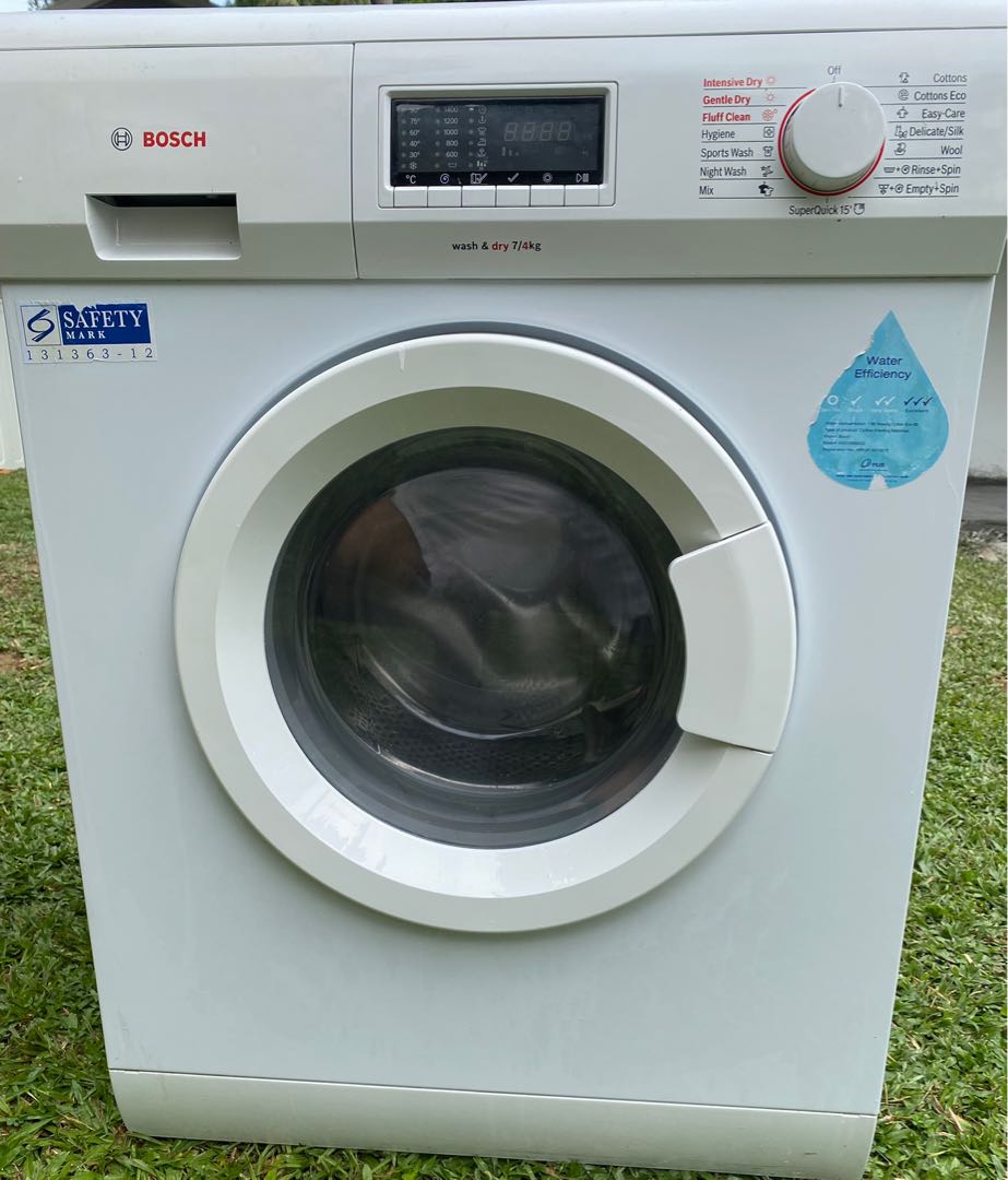 Bosch washing machine (7kg) and dryer (4kg) combination WVD28360SG ...