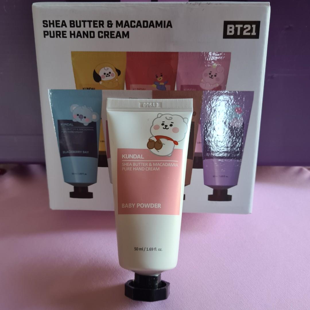 BT21 x Kundal Shea Butter and Macadamia Pure Hand Cream, Hobbies & Toys ...