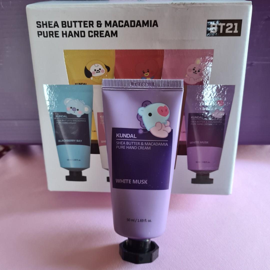 BT21 x Kundal Shea Butter and Macadamia Pure Hand Cream, Hobbies & Toys ...
