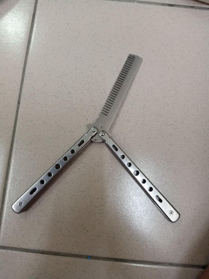 Butterfly comb/ Balisong trainer, Hobbies & Toys, Toys & Games on Carousell