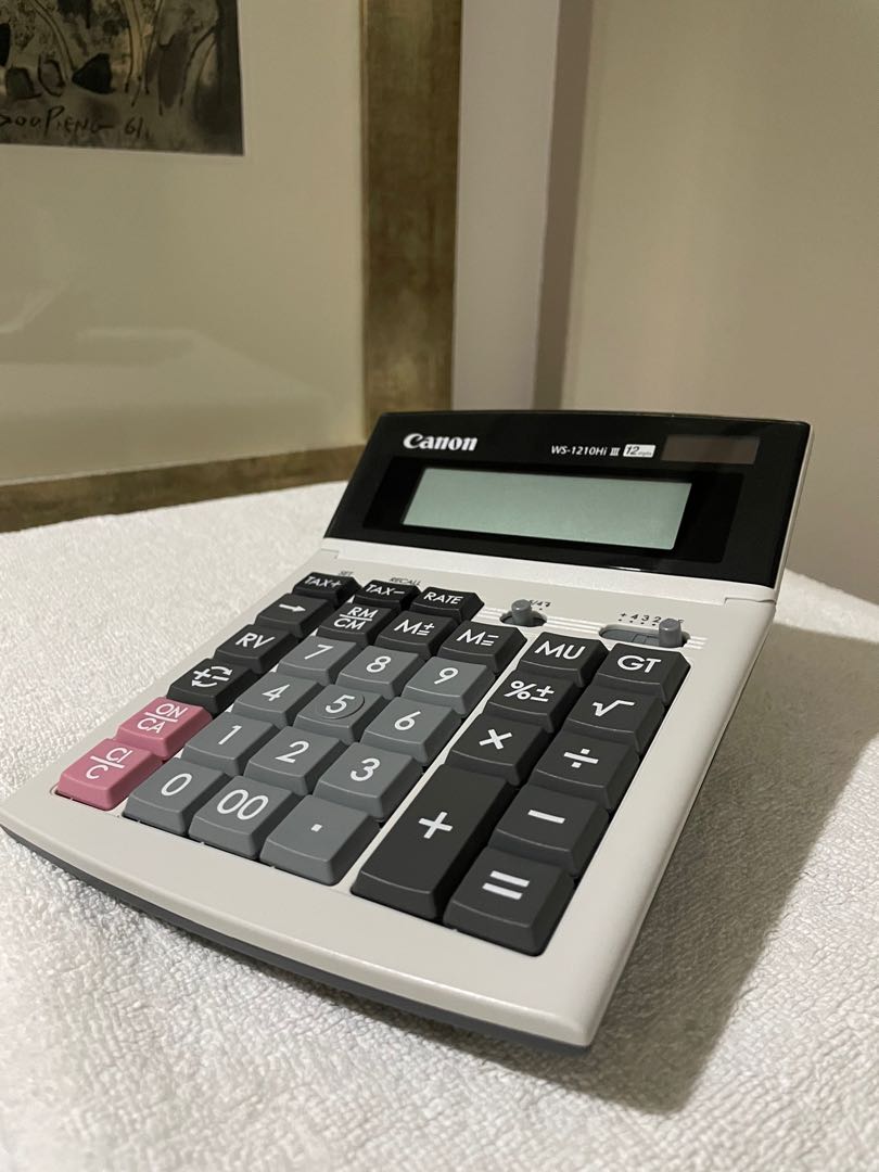 Canon calculator WS-1210Hi III (12 digits), Hobbies & Toys, Stationery ...