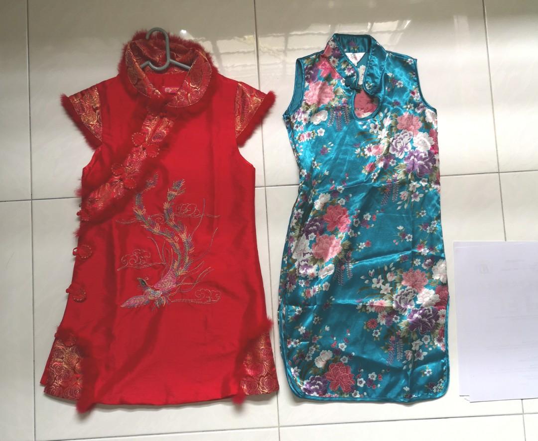 Cheong sam cny cloth qi pao, Babies & Kids, Babies & Kids Fashion on ...