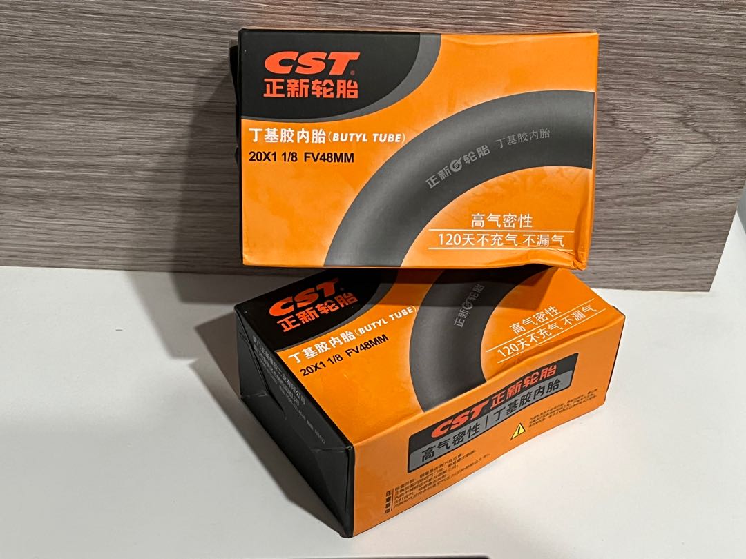 CST Inner Tube 20 inch 20 X 1 1/8 French / PrestA Valve FV 48mm Litepro ...