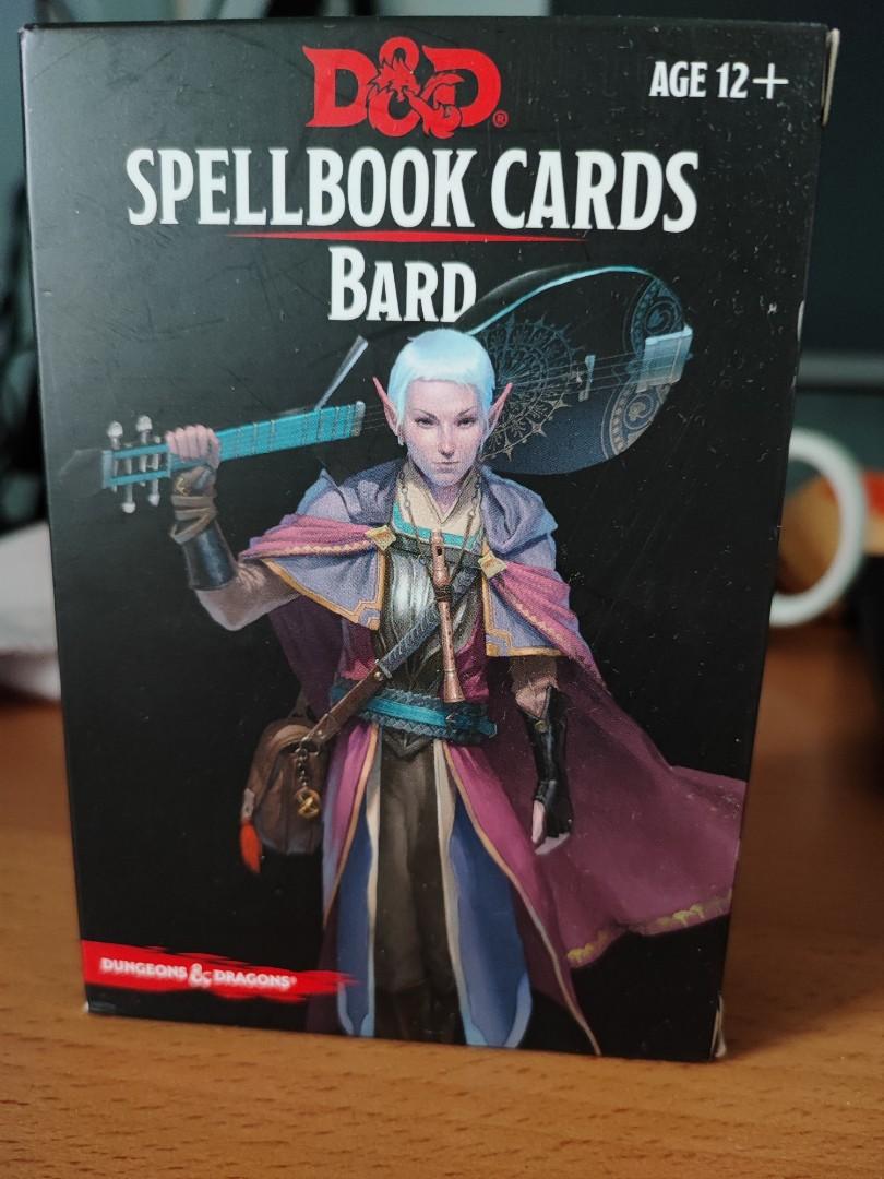 D&D Bard Spellbook Cards, Hobbies & Toys, Toys & Games on Carousell
