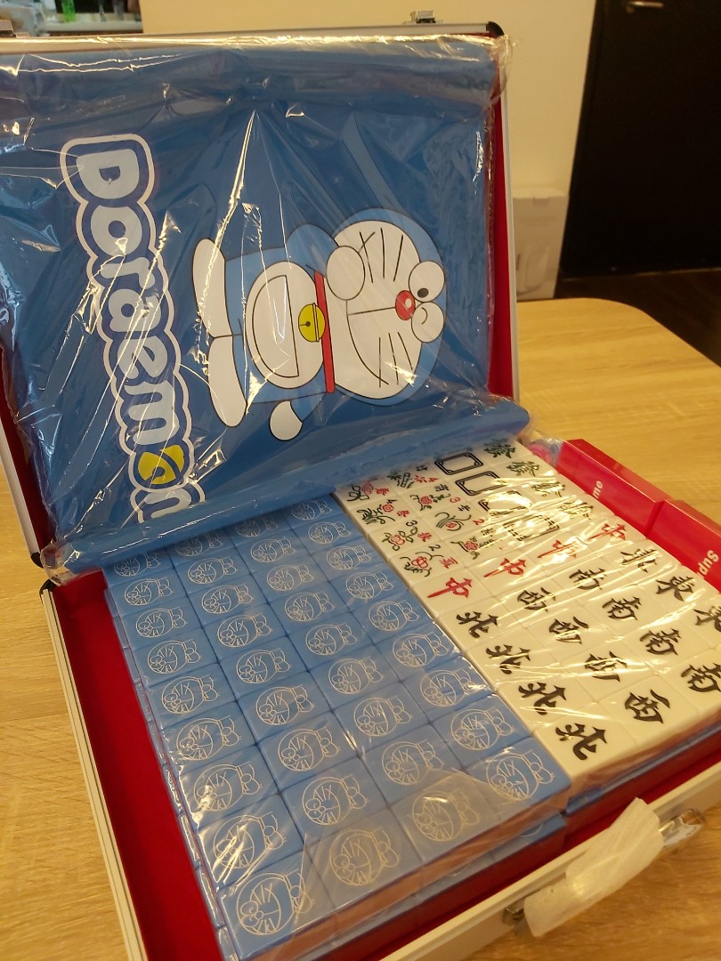 Doraemon Mahjong with Metal Box and Cloth Cover, Hobbies & Toys, Toys ...