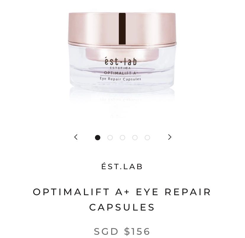 EST LAB OPTIMALIFT A+ EYE REPAIR CAPSULES, Beauty & Personal Care, Face ...