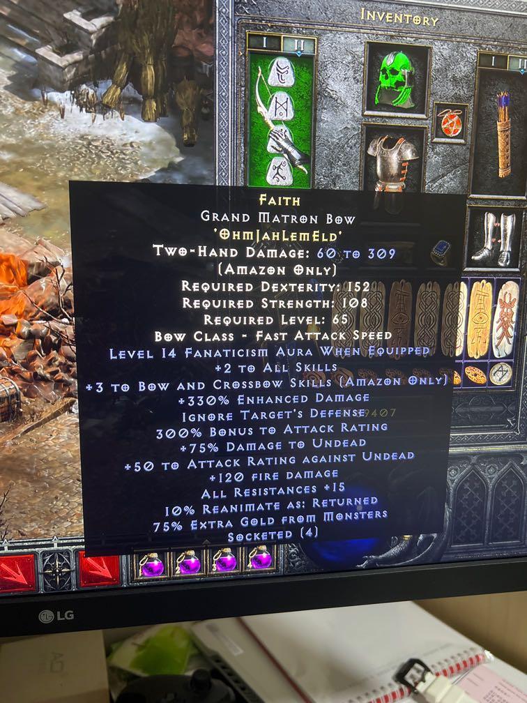 FAITH GMB -D2r, Video Gaming, Video Games, Others on Carousell