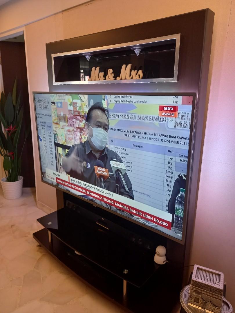 Full set wall tv console, Furniture & Home Living, Furniture, TV ...